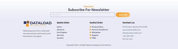Dataload Data Science And Analytics Elementor Template Kit By Rometheme